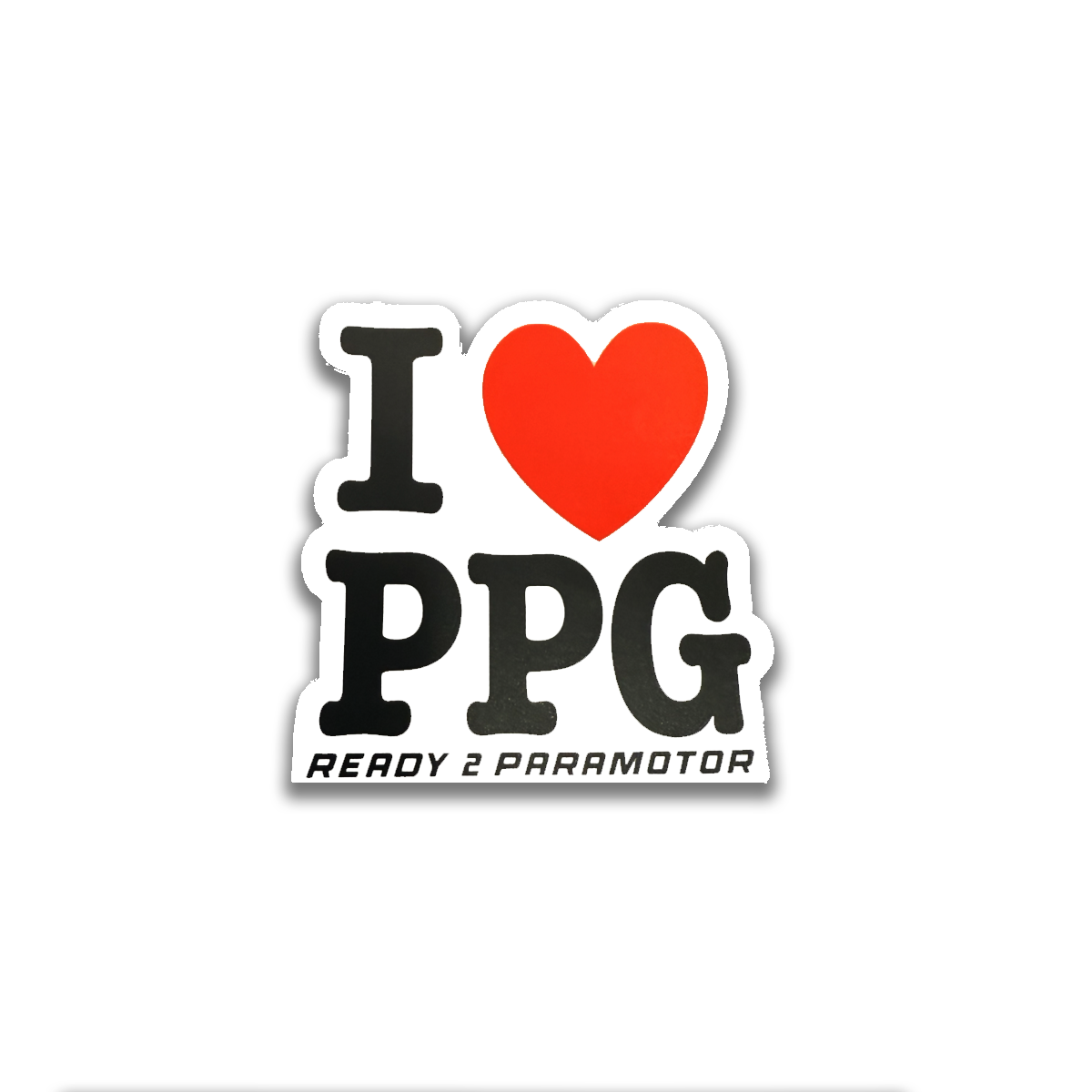 Fun Sticker - I Heart PPG – Ready2Paramotor